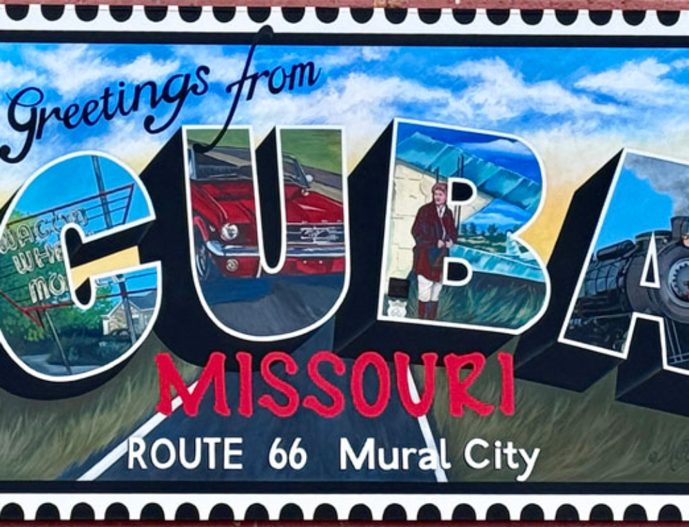 People's Bank Mural - Cuba, MO - Route 66 Mural City